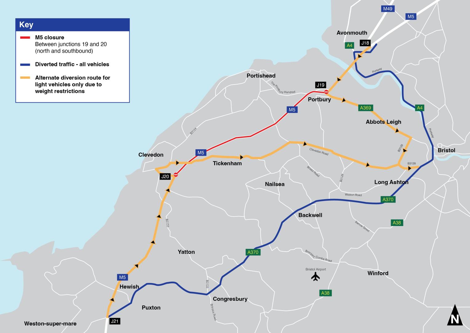 Plan ahead for M5 road closures | Elife